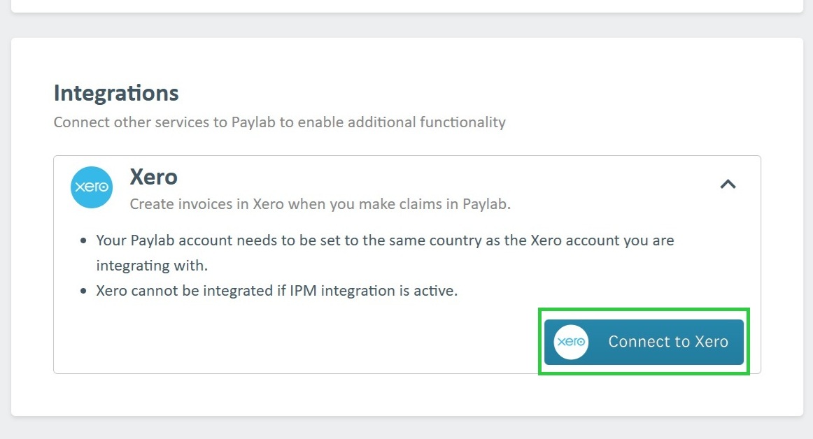 Connecting Your Xero File to Your PayLab Subscription